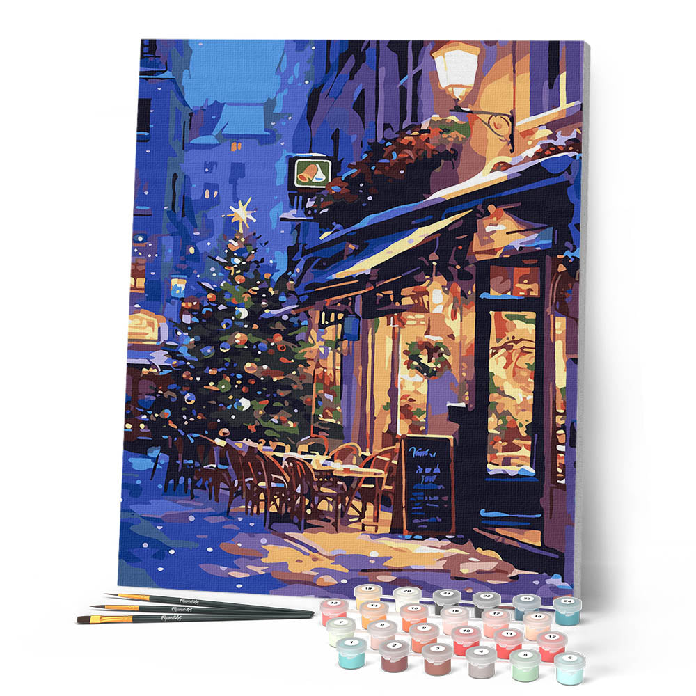 Paint by Numbers for adults - Festive Night Café – Figured'Art