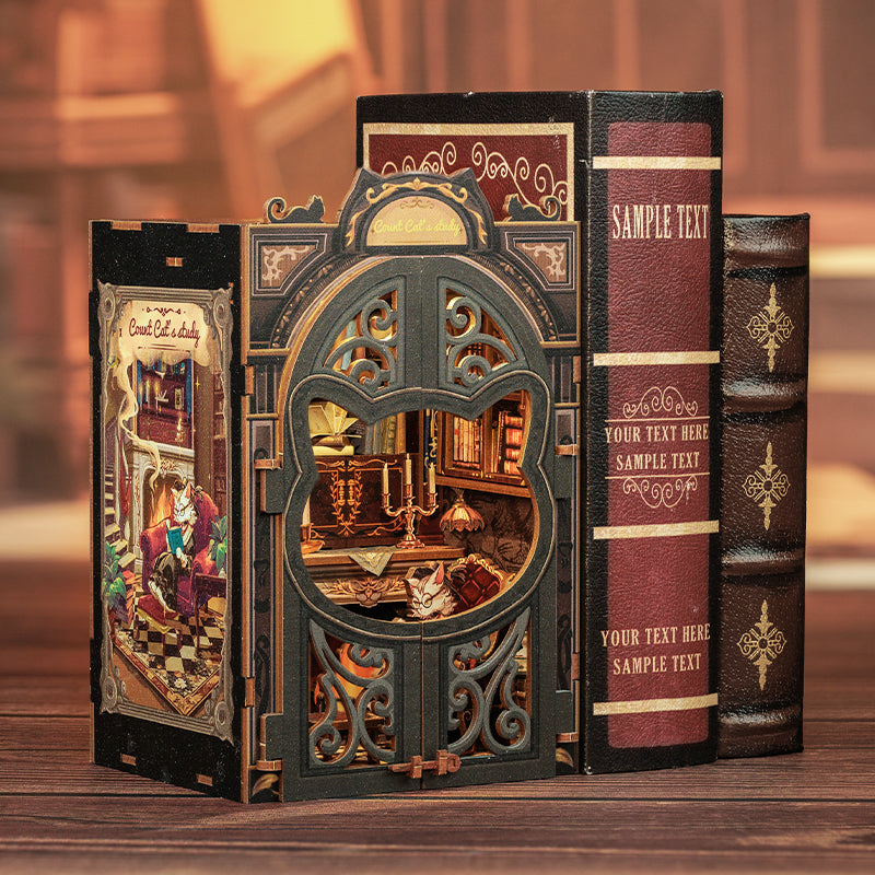 DIY Book Nook kit - Count Cat's Study – Figured'Art