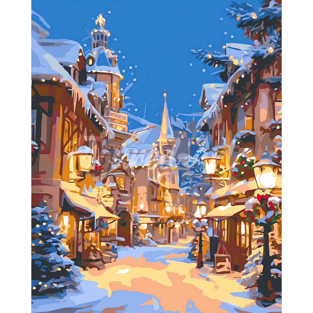 Diamond Painting - Christmas Illuminated Village – Figured'Art