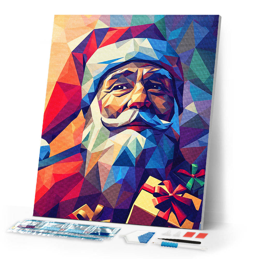 Diamond Painting - Polygon Santa – Figured'Art