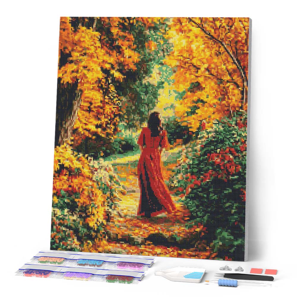 Diamond Painting - Lady in Red – Figured'Art