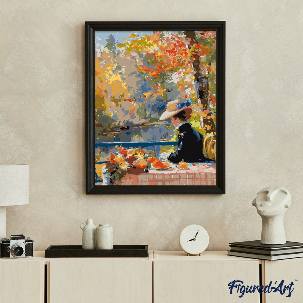 Paint by Numbers for adults - Renoir-Inspired Fall Lady – Figured'Art