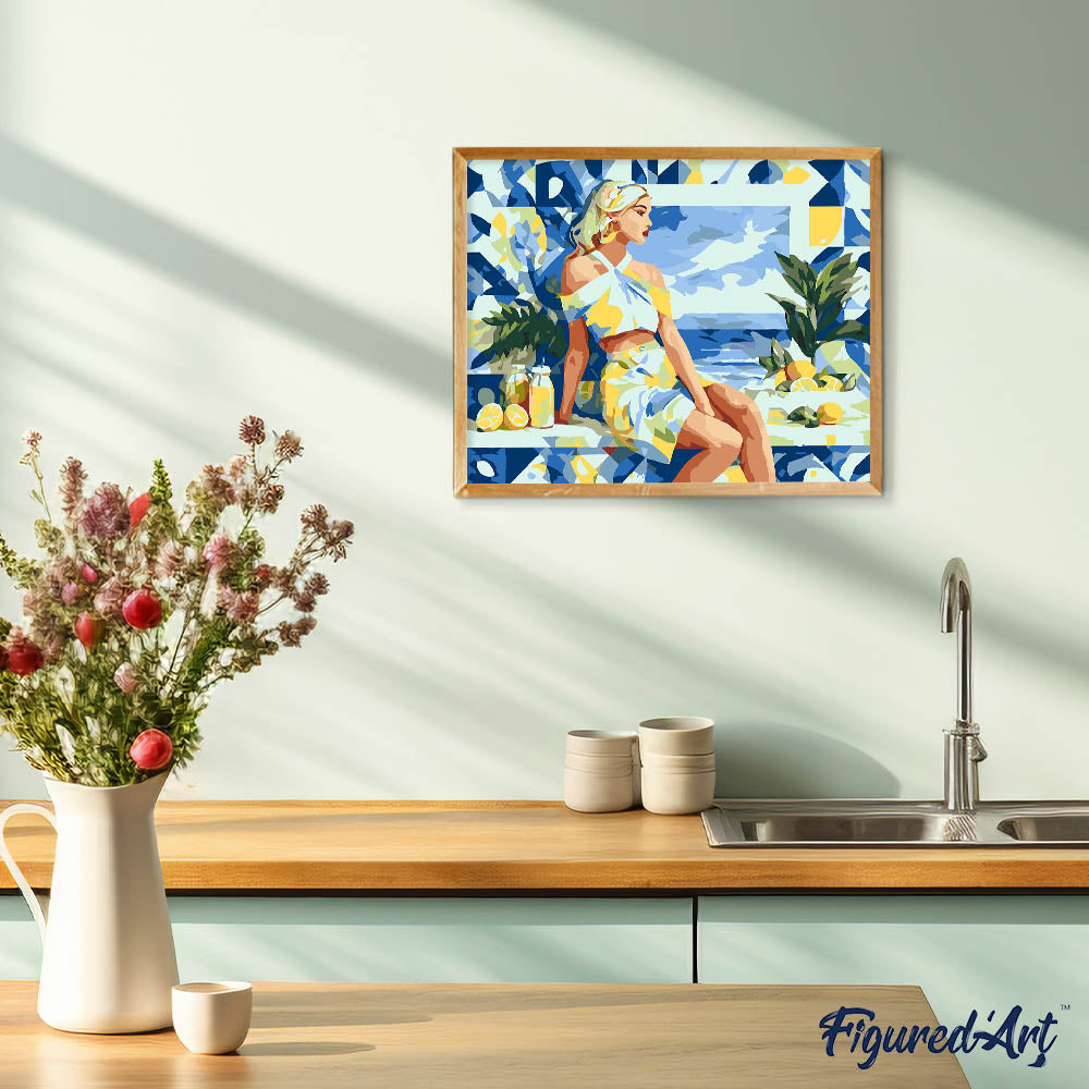 Paint by Numbers for adults - Lemon Breeze Woman – Figured'Art