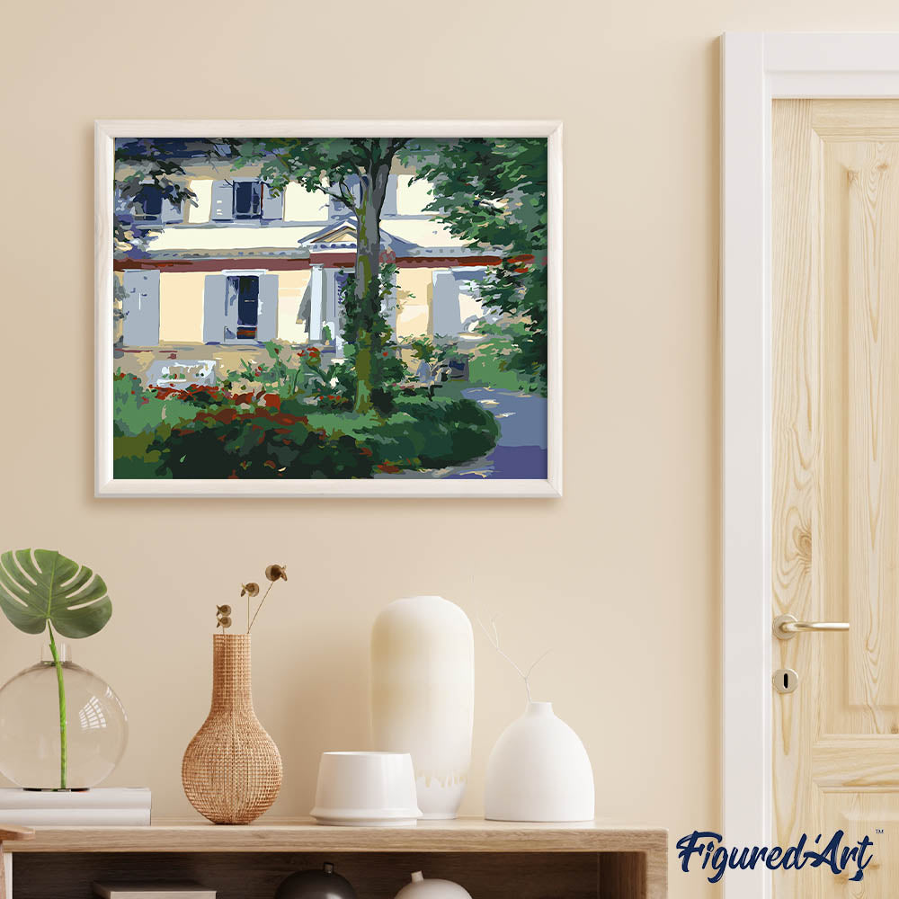 Paint by Numbers for adults - The House at Rueil - Manet – Figured'Art