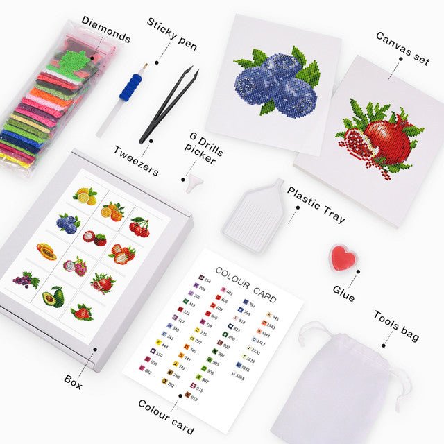 Gem Painting Art kit - Fruits series – Figured'Art