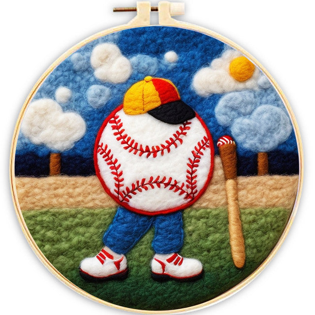 Needle Felting kit - Baseball Boy – Figured'Art