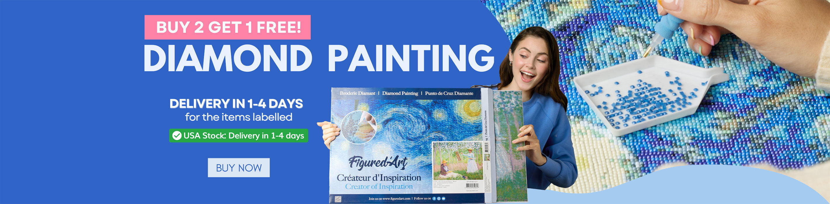 Create Captivating Art with Large Diamond Painting Kits – Figured'Art