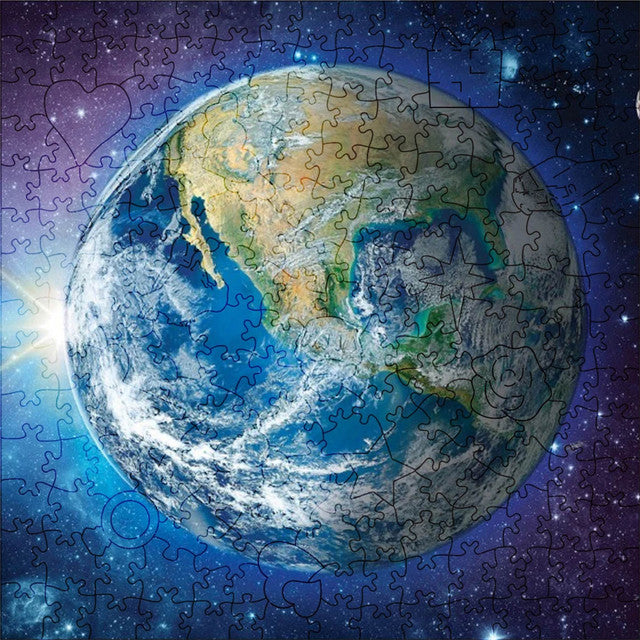Wooden Puzzle - Planet Earth – Figured'Art