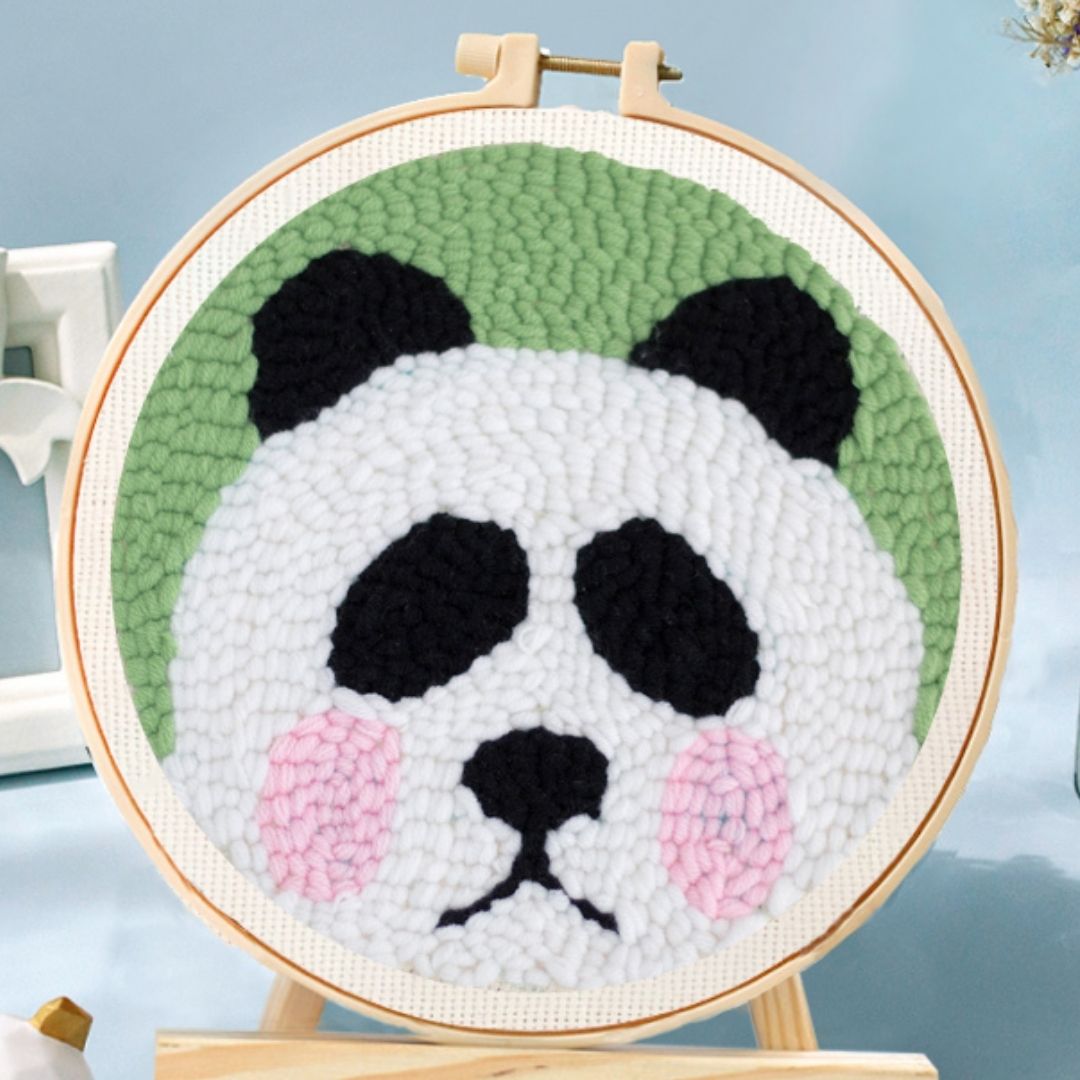 Punch Needle Kit - Panda Head – Figured'Art