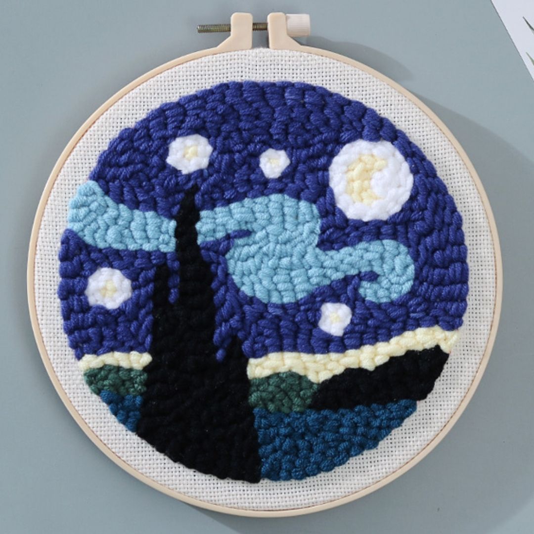 Punch Needle Kit - Starry Night – Figured'Art