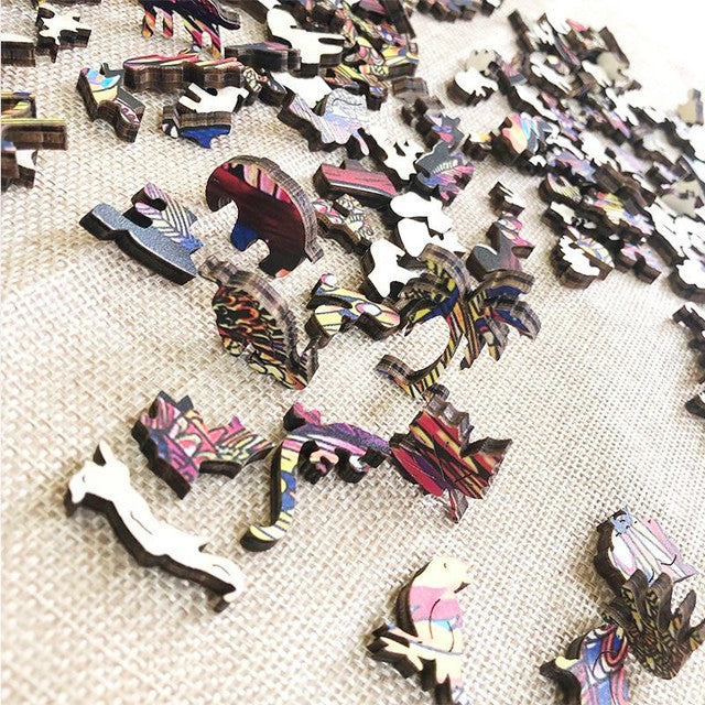 Wooden Puzzle - Little Parrot – Figured'Art
